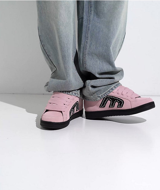 etnies Kingpin Pink & Black Skate Shoes | Zumiez