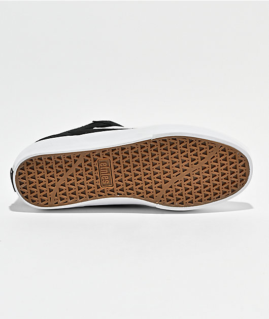 etnies Locut Black & White Vulcanized Skate Shoes | Zumiez