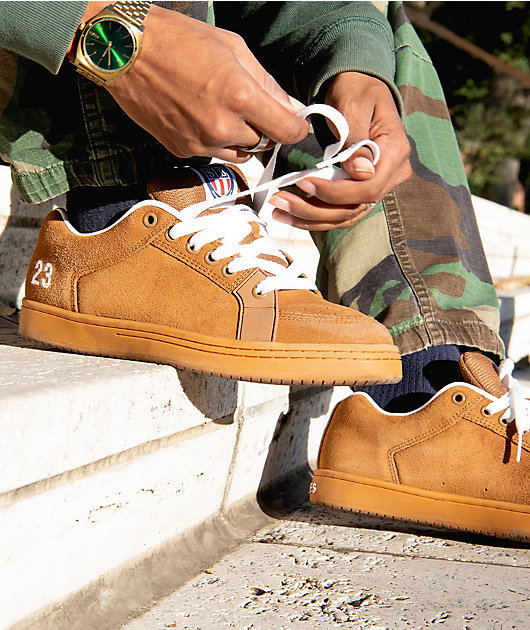 etnies Sal 23 Brown & Gum Skate Shoes | Zumiez