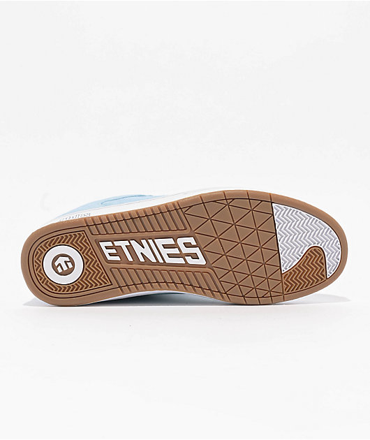 etnies Scam Blue & White Skate Shoes | Zumiez