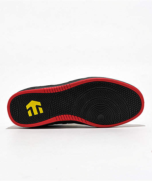 etnies x Santa Cruz Windrow Black & Red Skate Shoes | Zumiez