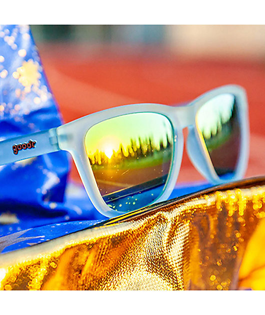 goodr Sunbathing With Wizards Blue & Gold Sunglasses | Zumiez