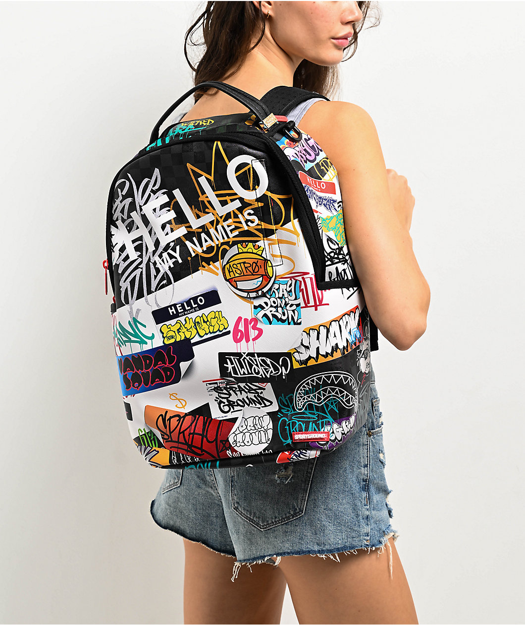 Sprayground Tagged Hello World V14 Backpack | Mall of America®