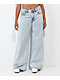 A-Lab Ashlee Extra Baggy Blue Wash Denim Jeans
