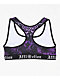 Affliction Carbon Purple Sports Bra | Zumiez