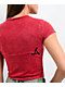 Affliction Winged Up Red Wash Crop T-Shirt | Zumiez