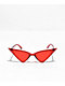 Basic Triangle Red Cat Eye Sunglasses | Zumiez
