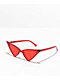 Basic Triangle Red Cat Eye Sunglasses | Zumiez