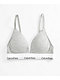 Calvin Klein Core Grey Triangle Bra | Zumiez