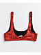Damsel Boa Red Python Cutout Sport Bikini Top | Zumiez