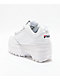 Fila Disruptor 2 Wedge White Platform Shoes | Zumiez