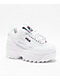 Fila Disruptor 2 Wedge White Platform Shoes | Zumiez
