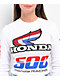 JT Racing x Honda Finish Line White Long Sleeve Crop T-Shirt | Zumiez