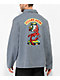 Killer Acid Eye Blue Stripe Chore Jacket | Zumiez