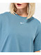 Nike Sportswear Essential Valor Blue Boxy T-Shirt | Zumiez