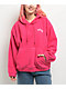 Obey Script Pink Sherpa Hoodie | Zumiez