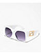 Rachel White & Gold Sunglasses