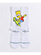 Stance x The Simpsons Bart White Crew Socks | Zumiez