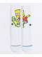 Stance x The Simpsons Bart White Crew Socks | Zumiez