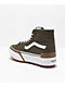 Vans Sk8-Hi Tapered Stackform Olive Platform Shoes | Zumiez