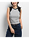 Zine Charlie Grey Raglan Tank Top | Zumiez