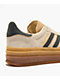 adidas Originals Gazelle Bold Cream White, Black & Sand Platform Shoes ...